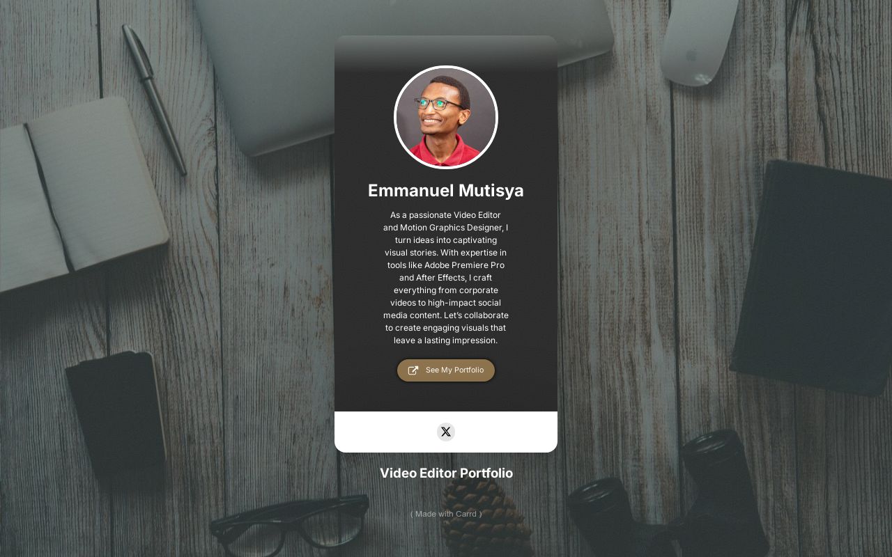 Emmanuel Mutisya | Video Editor